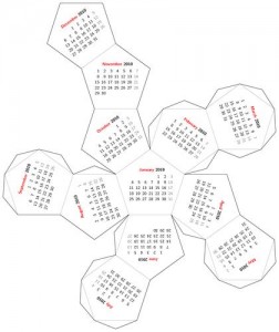 Dodecahedron Calendar – Mr Honner